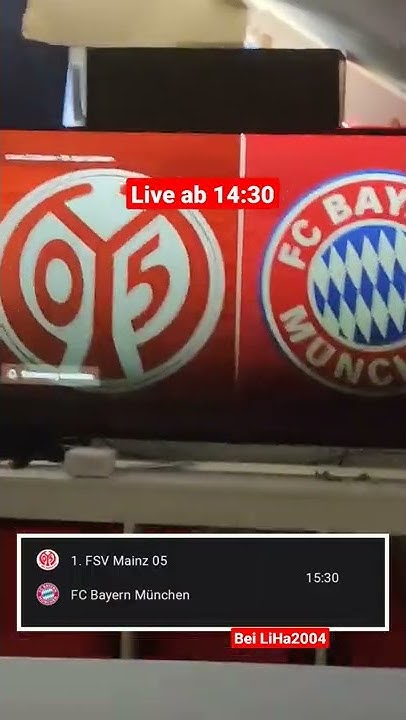 Mainz vs Bayern LIVE bei LiHa2004 - YouTube