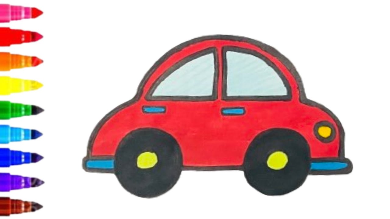 How To Draw Car | Easy And Simple Car Drawing Step By Step - YouTube