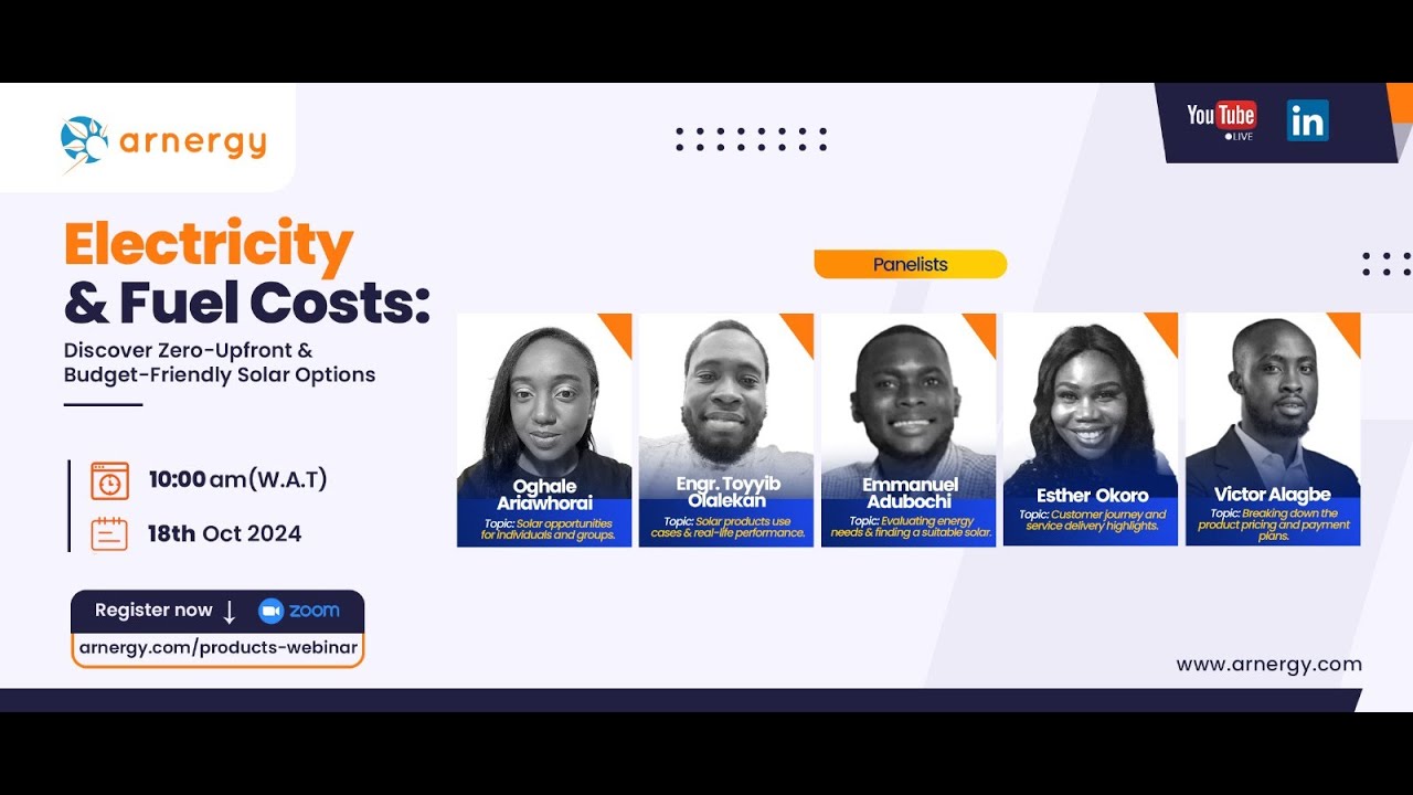 Webinar: Electricity & Fuel Costs: Discover Zero-Upfront & Budget ...