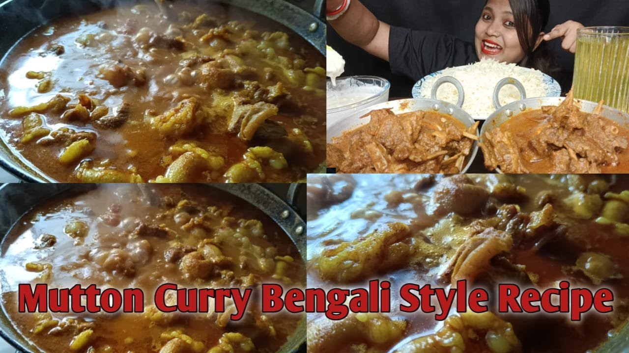 Mutton Curry Bengali Style Recipe vlog for Mukbang Show |Bengali Style ...