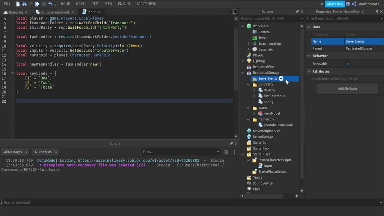 roblox fps framework part 1 setting up the viewmodel (roblox studio ...