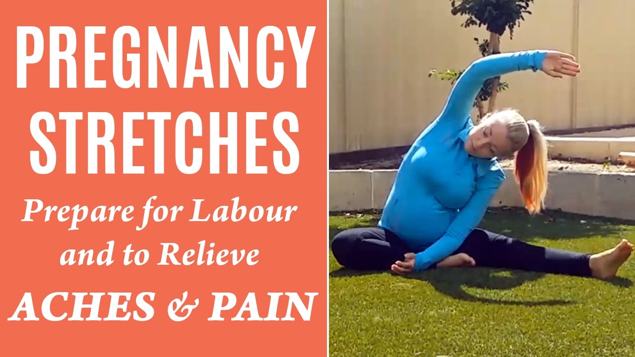 8 Pregnancy Stretches For Muscles & Back Pain Comfort - YouTube
