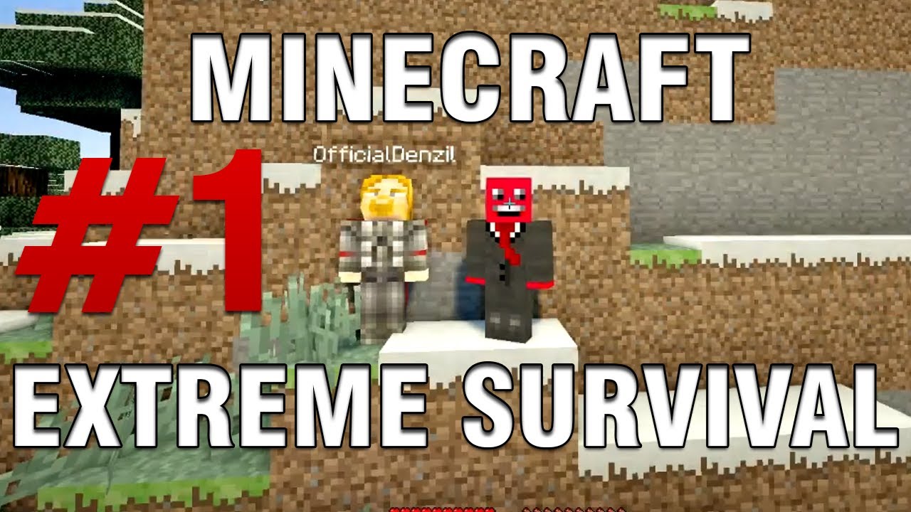 Minecraft Extreme Dual Survival - Part 1 - YouTube