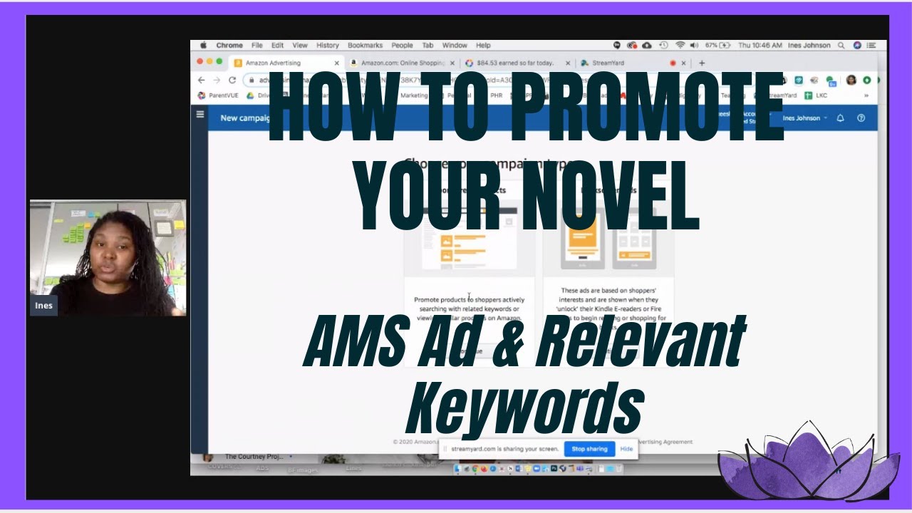 How to Promote Your Novel | using AMS Ads and Relevant Keywords - YouTube