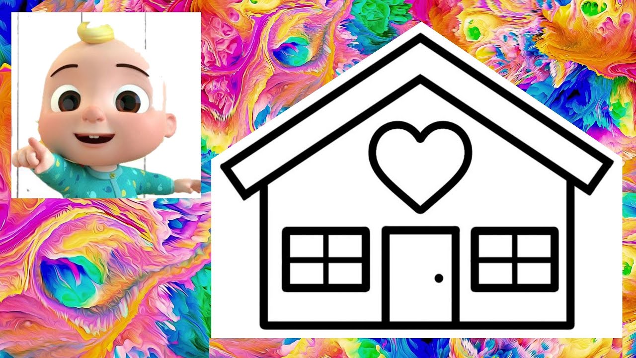 cocomelon - how to draw a house - YouTube