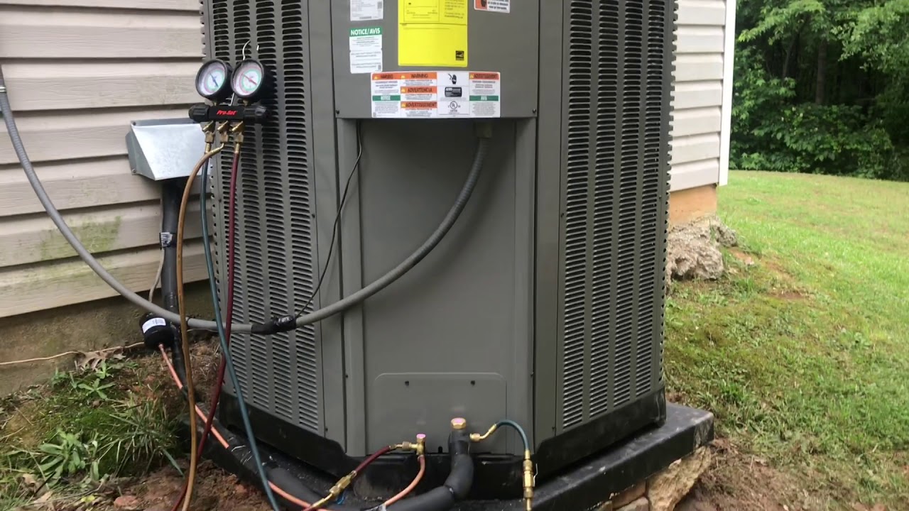 5 Ton Rheem AC System - YouTube