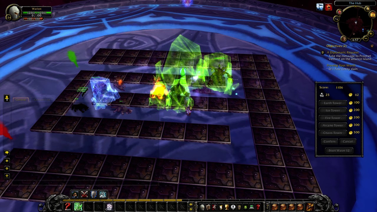 Tower Defence minigame in WoW - WIP - YouTube
