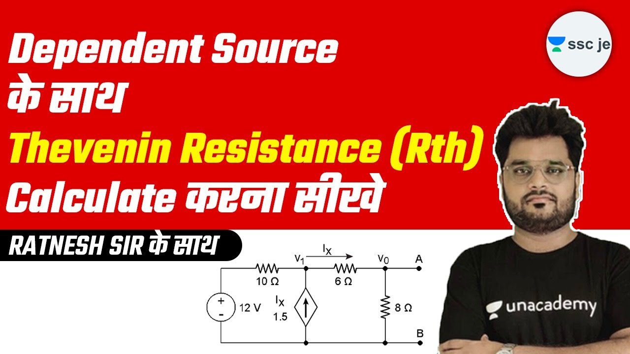 Dependent Source के साथ Thevenin Resistance (Rth) Calculate करना सीखे ...
