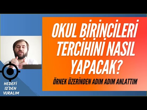 Okul Birincileri Tercihlerini Nasıl Yapacak? Örnekle Adım Adım Anlattım! #yks