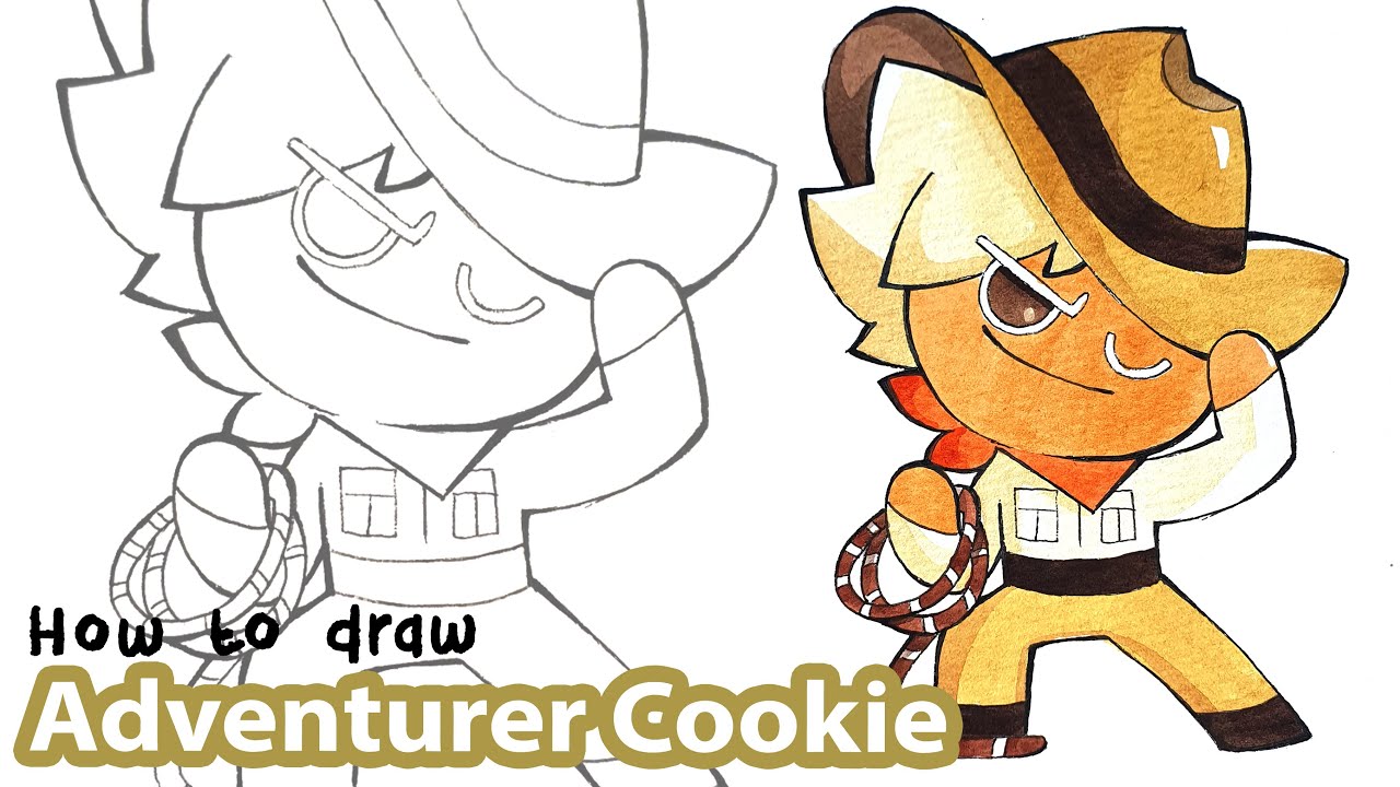 How to draw Adventurer Cookie | Cookie Run Kingdom - YouTube