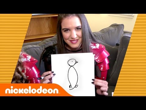 5 Second Animal Drawing Challenge w/ Knight Squad 🐧 | Nick