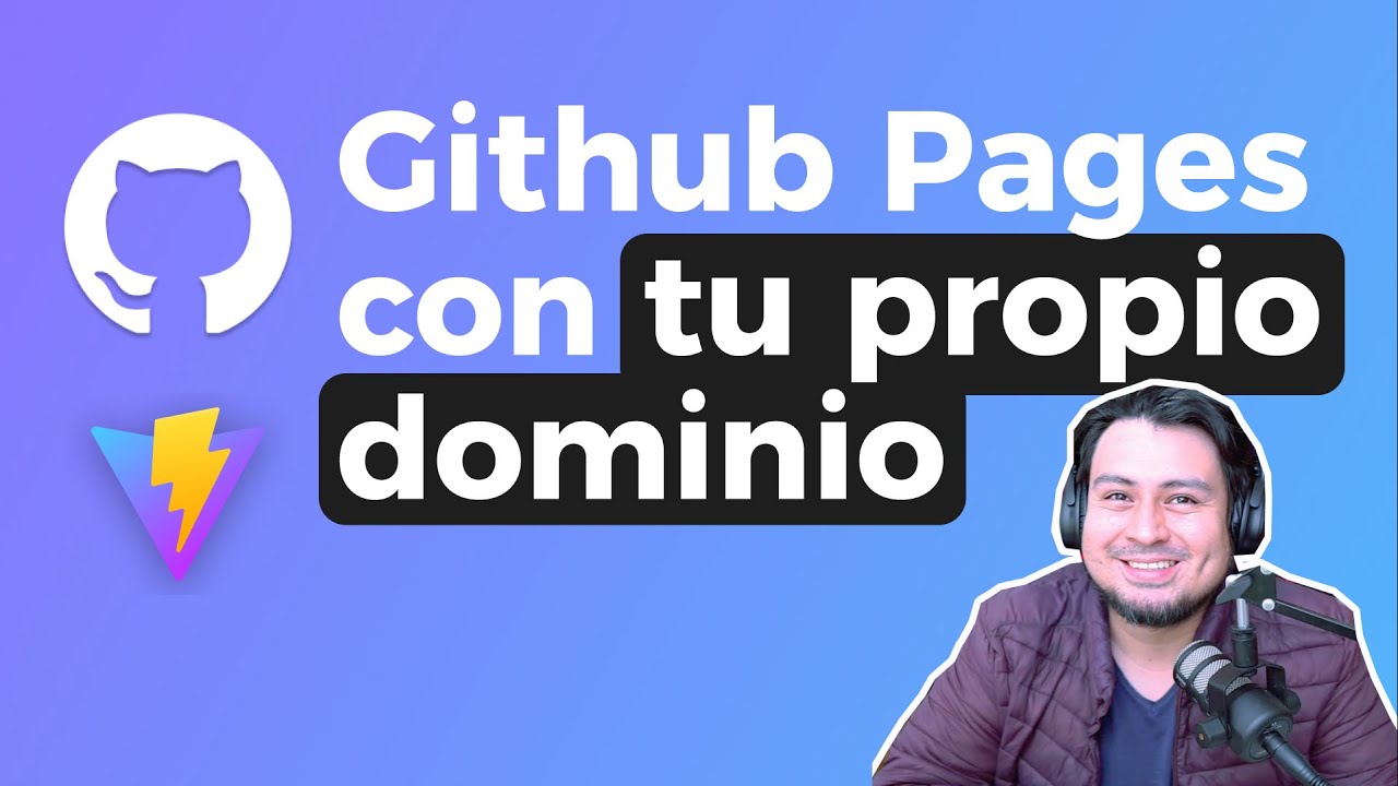 Cómo agregar tu propio dominio a un repo con Github Pages - YouTube