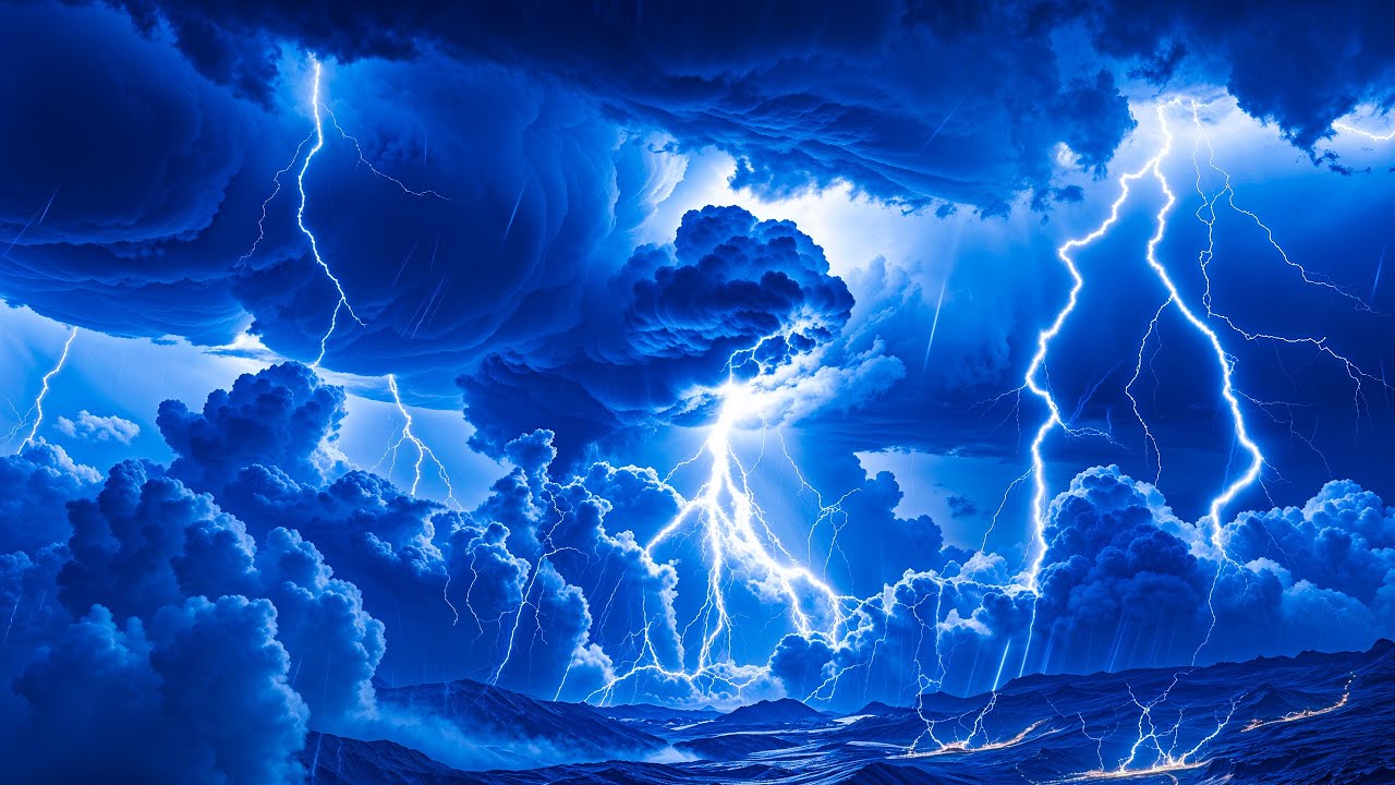 Powerful Thunder And Heavy Rainstorm To Fall Asleep Fast with Lightning ...
