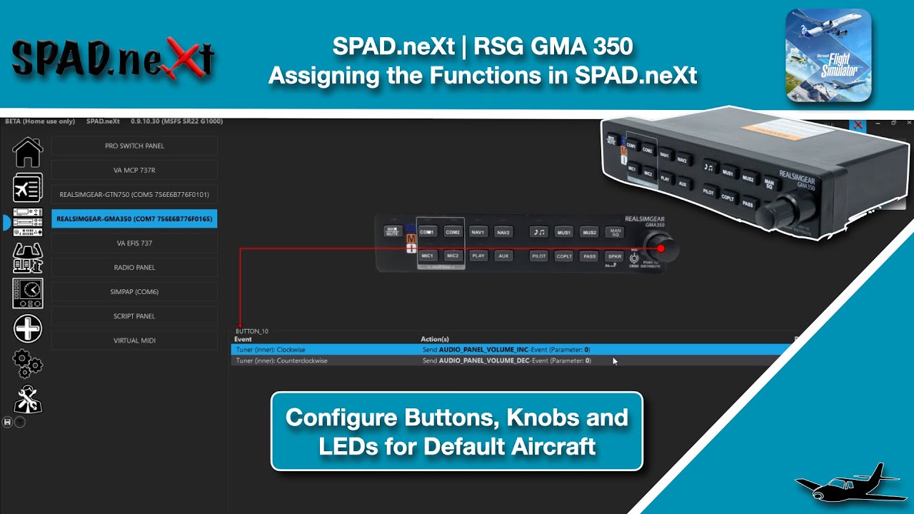 (Sim Video) RealSimGear GMA 350 | Config for MSFS - YouTube