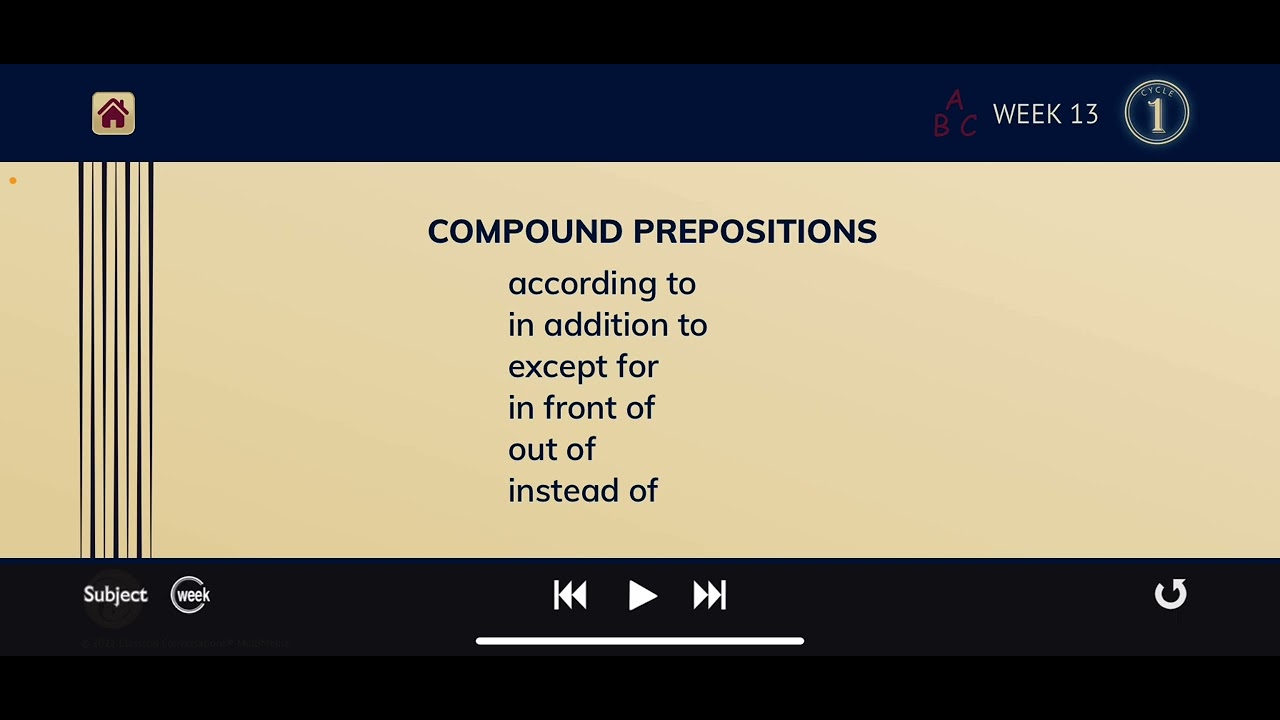 CC Cycle 1 Week 13 English - YouTube