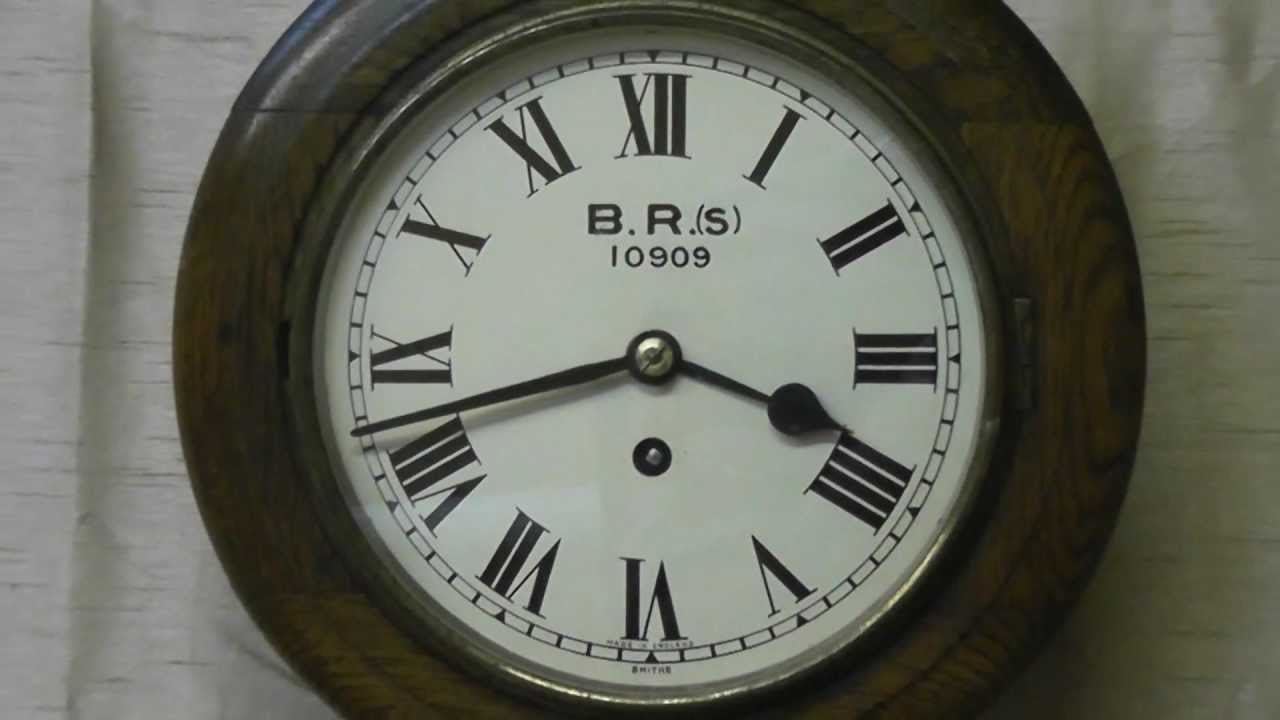 British Railways Southern Region 8 inch fusee clock ex St Margarets ...