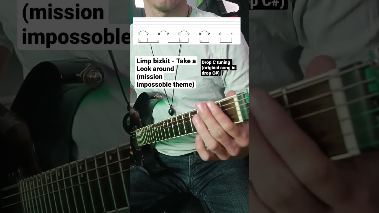 Easy guitar tab: Limp Bizkit - Take a Look Around (mission impossible ...