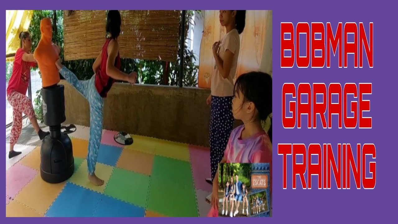 1st Attempt To Train Kicks Using Bobman in the Garage - YouTube