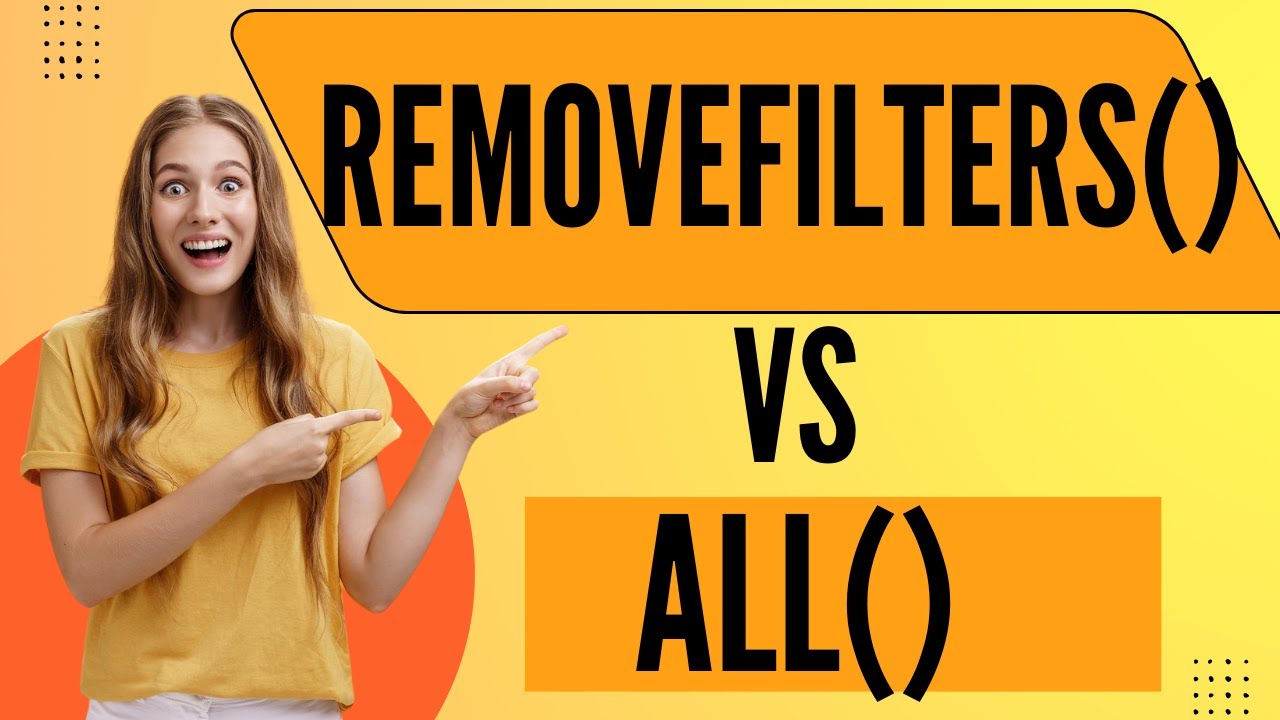 ALL Vs REMOVEFILTERS Difference In Power BI Power BI DAX Tutorial ALL Vs REMOVEFILTERS Difference In Power BI Power BI DAX Tutorial