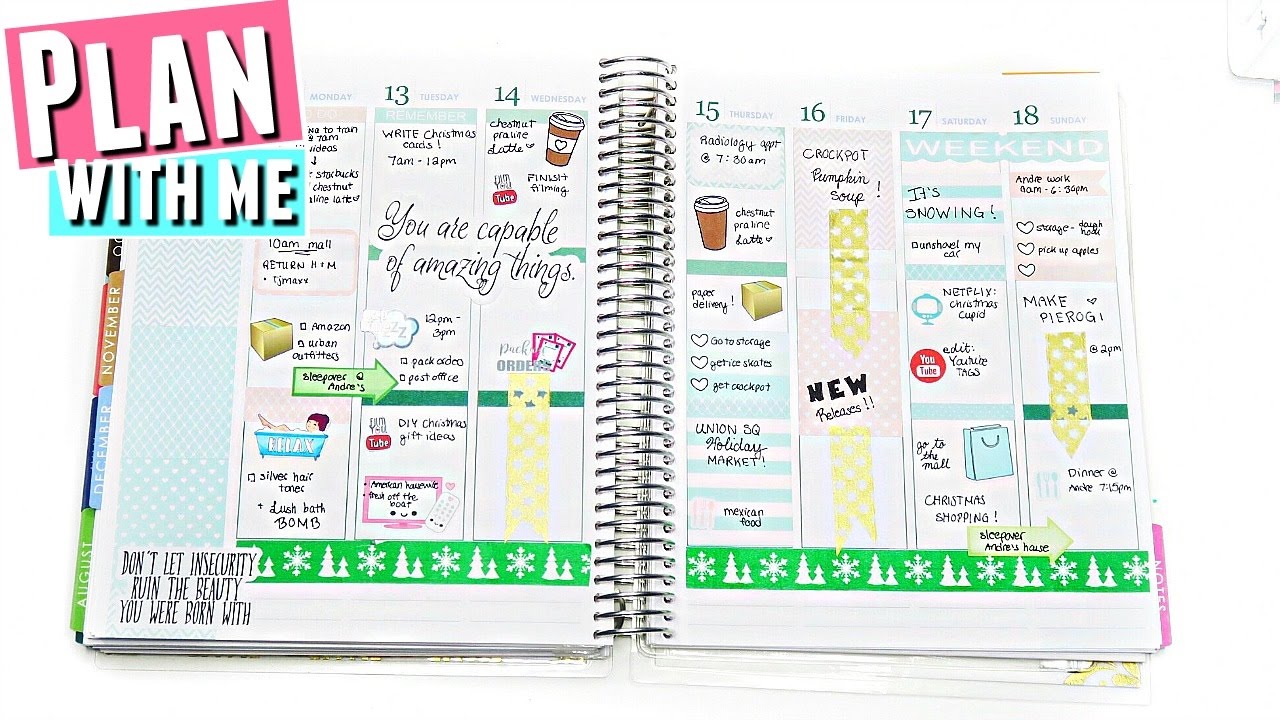 Plan As I Go Erin Condren Life Planner 2016 plan with me Vertical, Erin ...