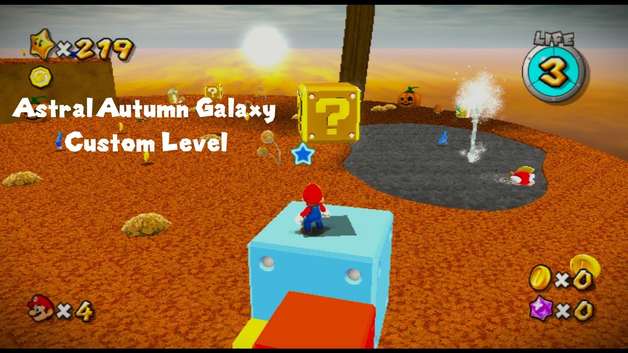 Super Mario Galaxy 2 Custom Levels - Astral Autumn Galaxy - YouTube