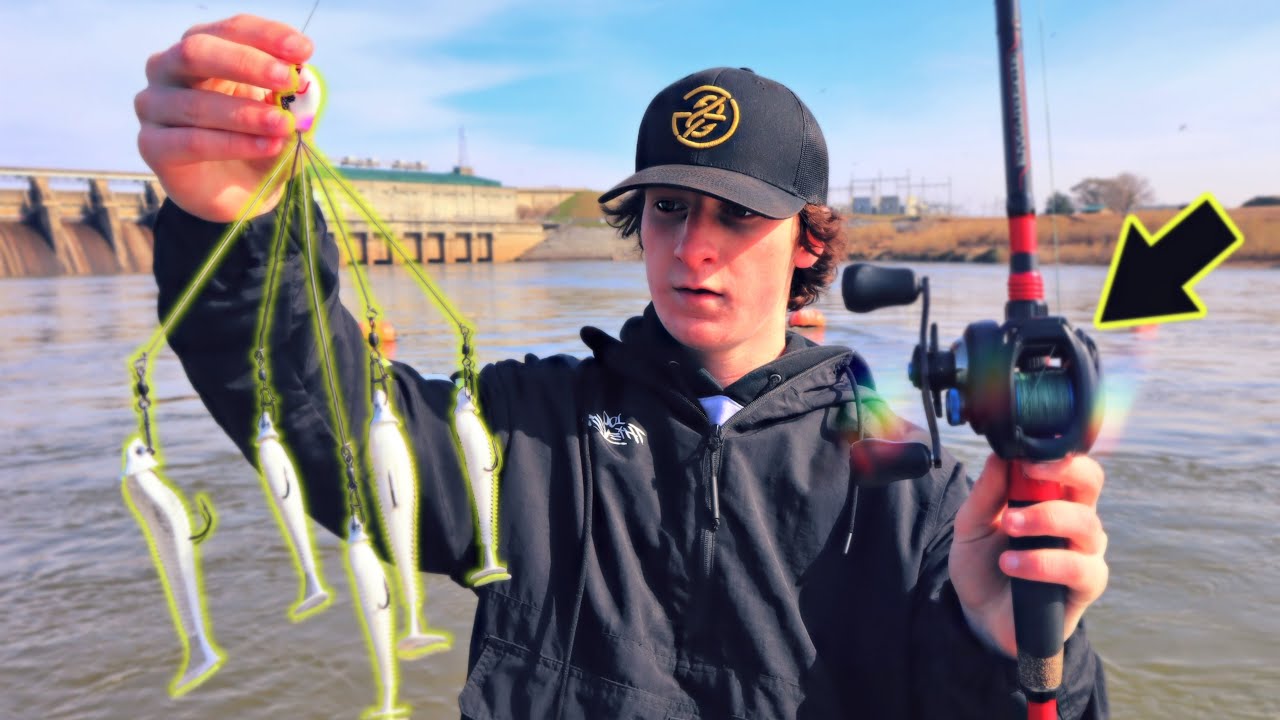 Fishing An Alabama Rig In A Trophy Bass Pond (Surprising Catch) - YouTube