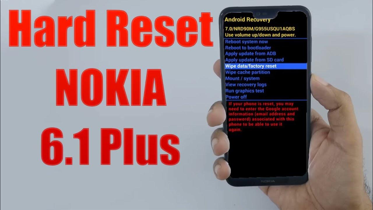 Hard Reset NOKIA 6.1 Plus | Factory Reset Remove Pattern/Lock/Password (How to Guide) - YouTube