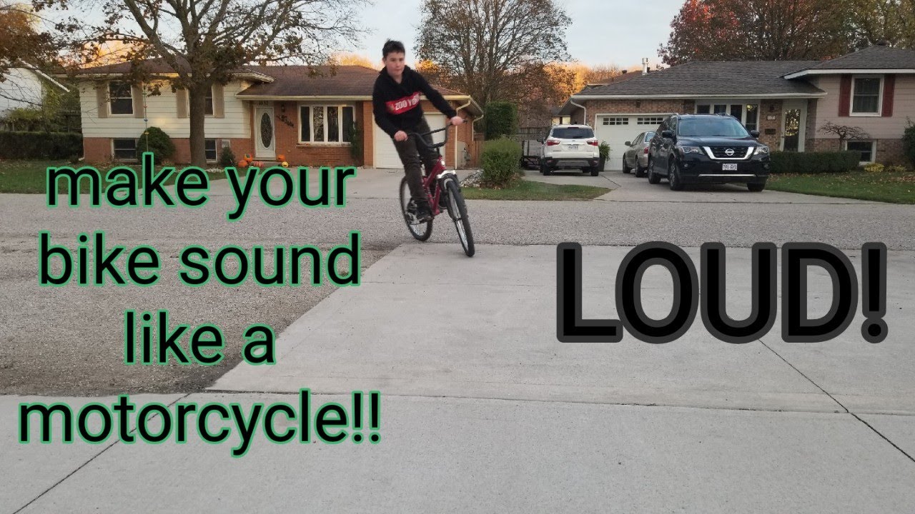 how to make your bike sound like a motorcycle in 5 minutes - YouTube