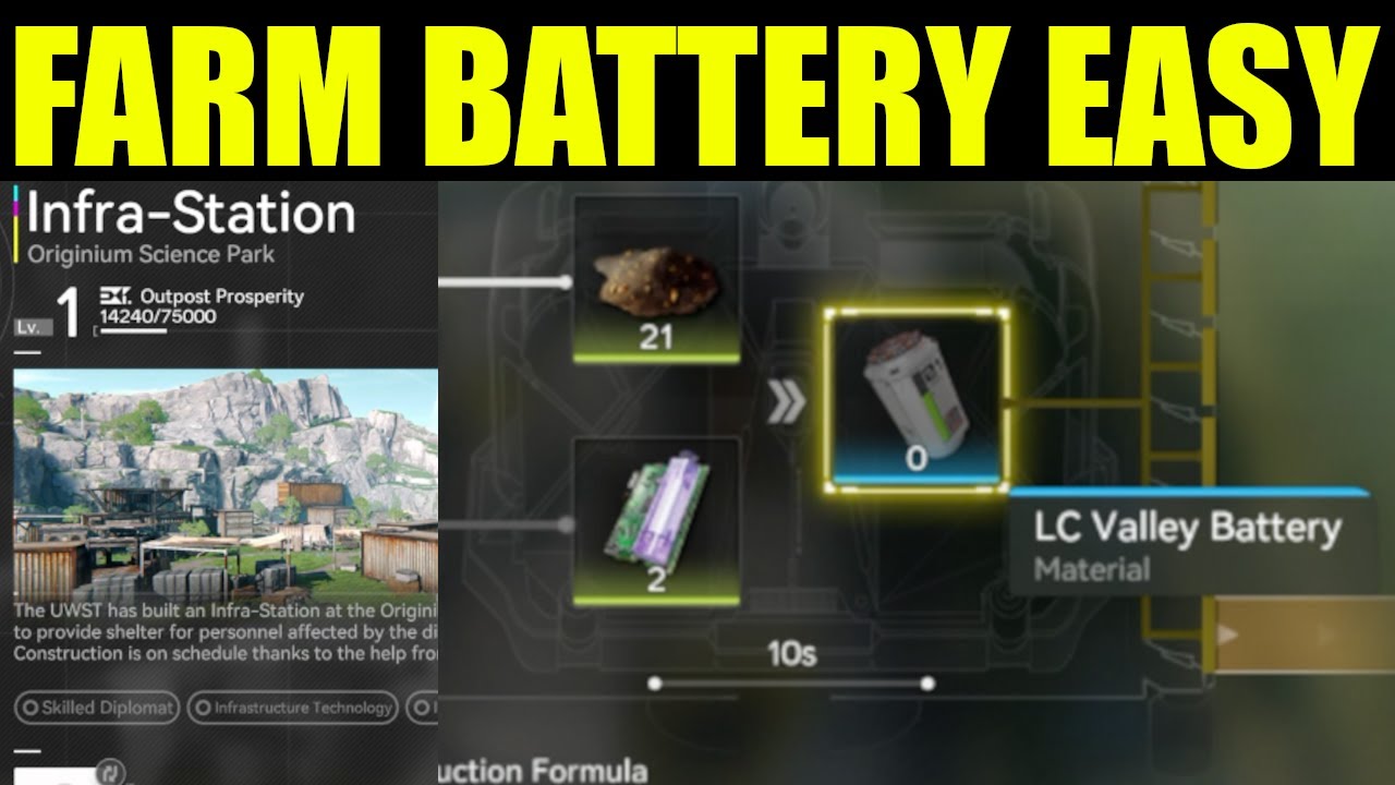 arknights endfield - how to farm lc valley battery | OD Project: Infra ...
