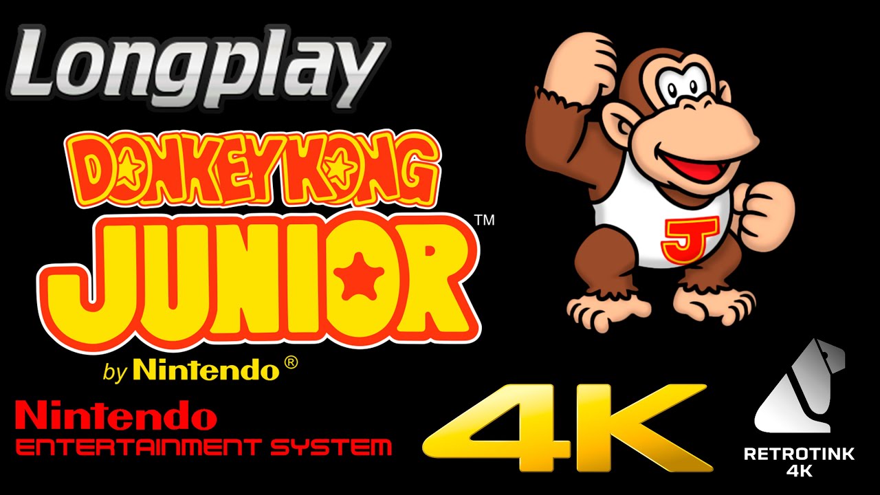 Donkey Kong Jr Nintendo Nes Retrotink 4K Longplay - YouTube