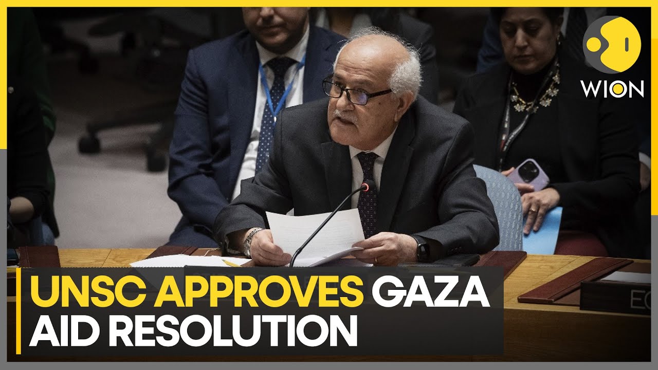 UNSC Gaza Aid Resolution: US abstains after days of negotiations | WION ...