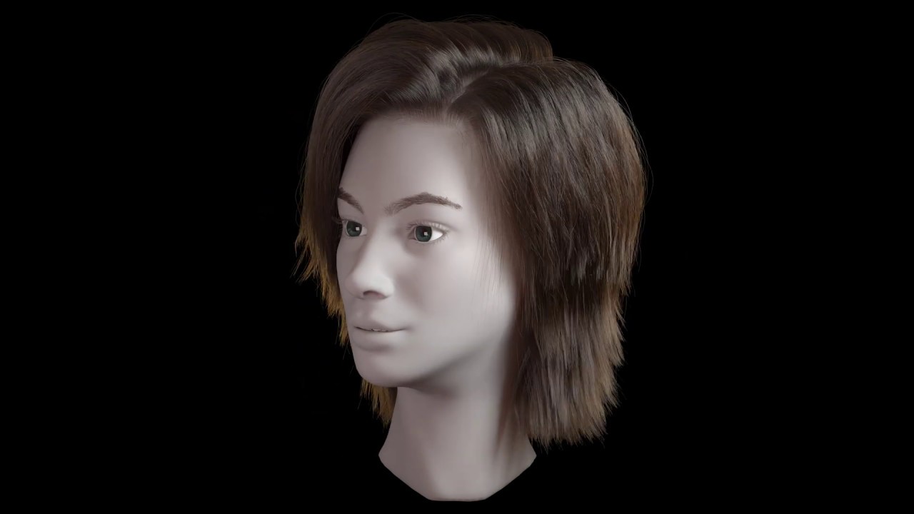 Female Hair Simulation With Maya and XGen - YouTube