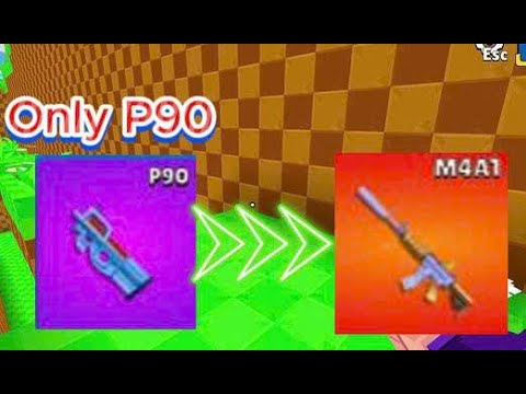 Minefun.io ONLY P90 Until get new weapons (M4A1) - YouTube