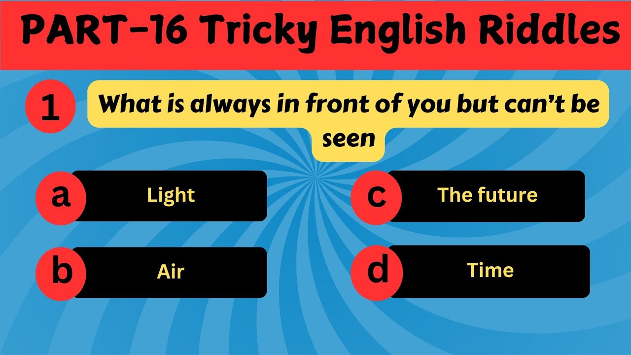 Tricky English Riddles | Test Your Wits with Fun & Challenging Puzzles ...