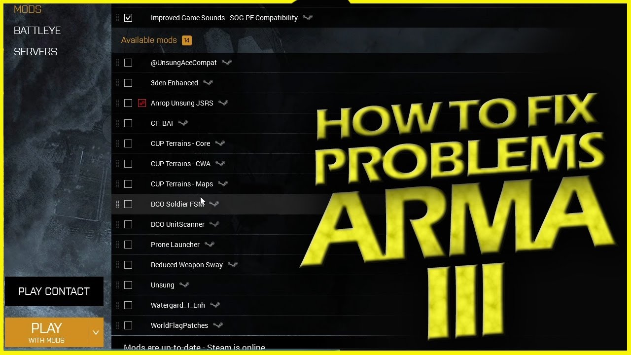How to fix problems with mods and Teamspeak 3 in Karmakut Liberation Server | Arma III - YouTube