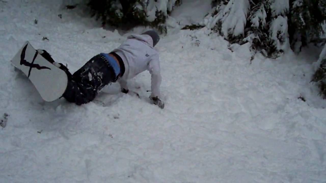 Snowboarding back-flip fail 2010 - YouTube