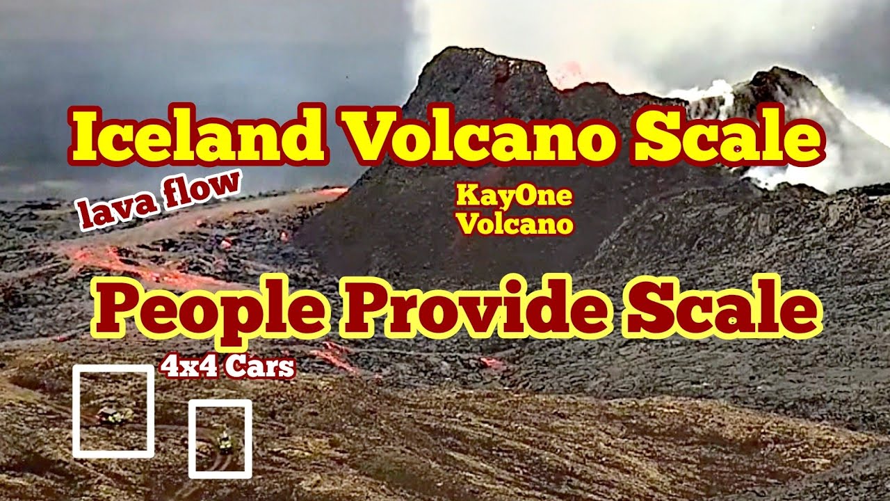 Volcano Scale Provided By Visitors &,Cars, Iceland KayOne Volcano ...