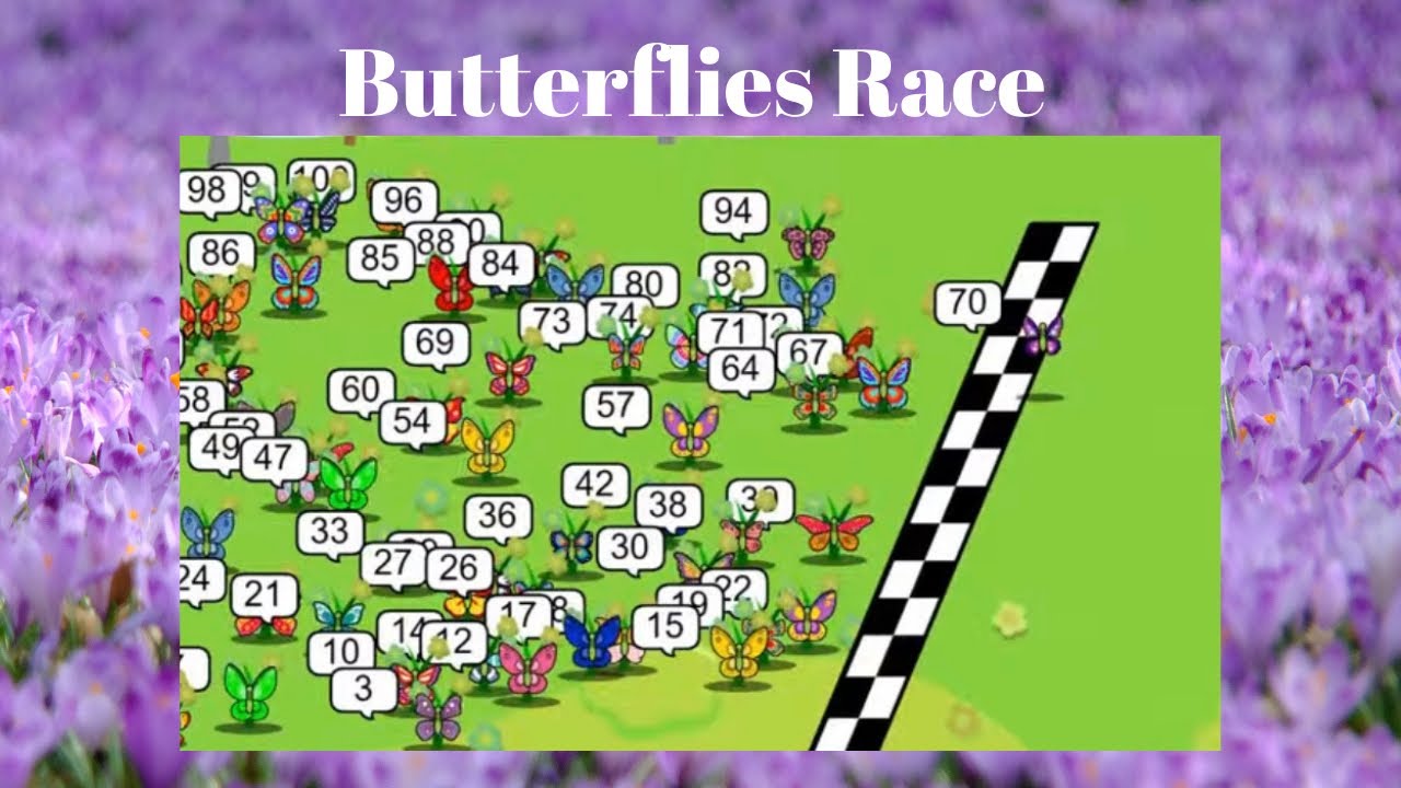 Butterflies Race Timer #butterflies #race #timer - YouTube
