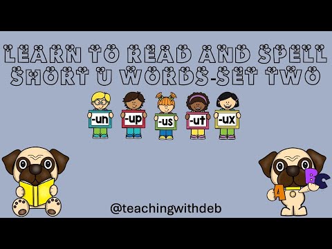 LEARN TO READ: Short u Families SET TWO - YouTube