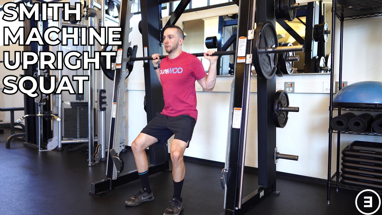 Smith Machine Upright Squat - YouTube