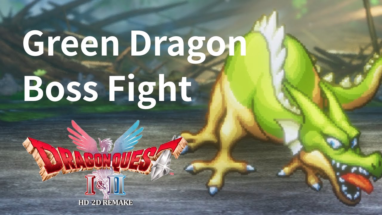 Green Dragon Boss Fight - Dragon Quest I&II HD-2D Remake (Draconian ...