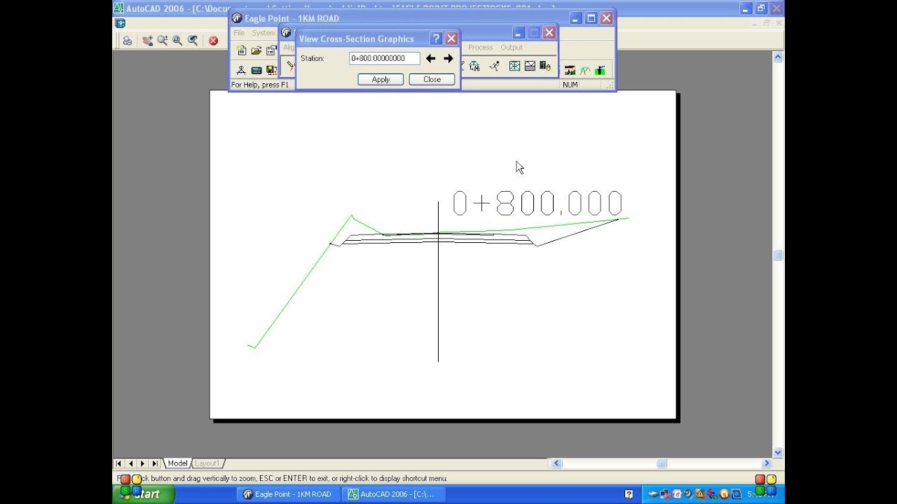 10th Class How to DRAW TYPICAL CROSS-SECTION IN EAGLE POINT - YouTube