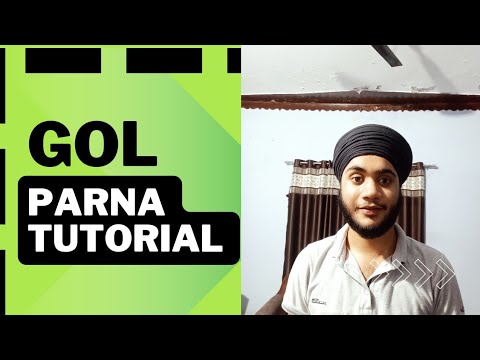 3 Meter Gol Parna Tutorial - YouTube