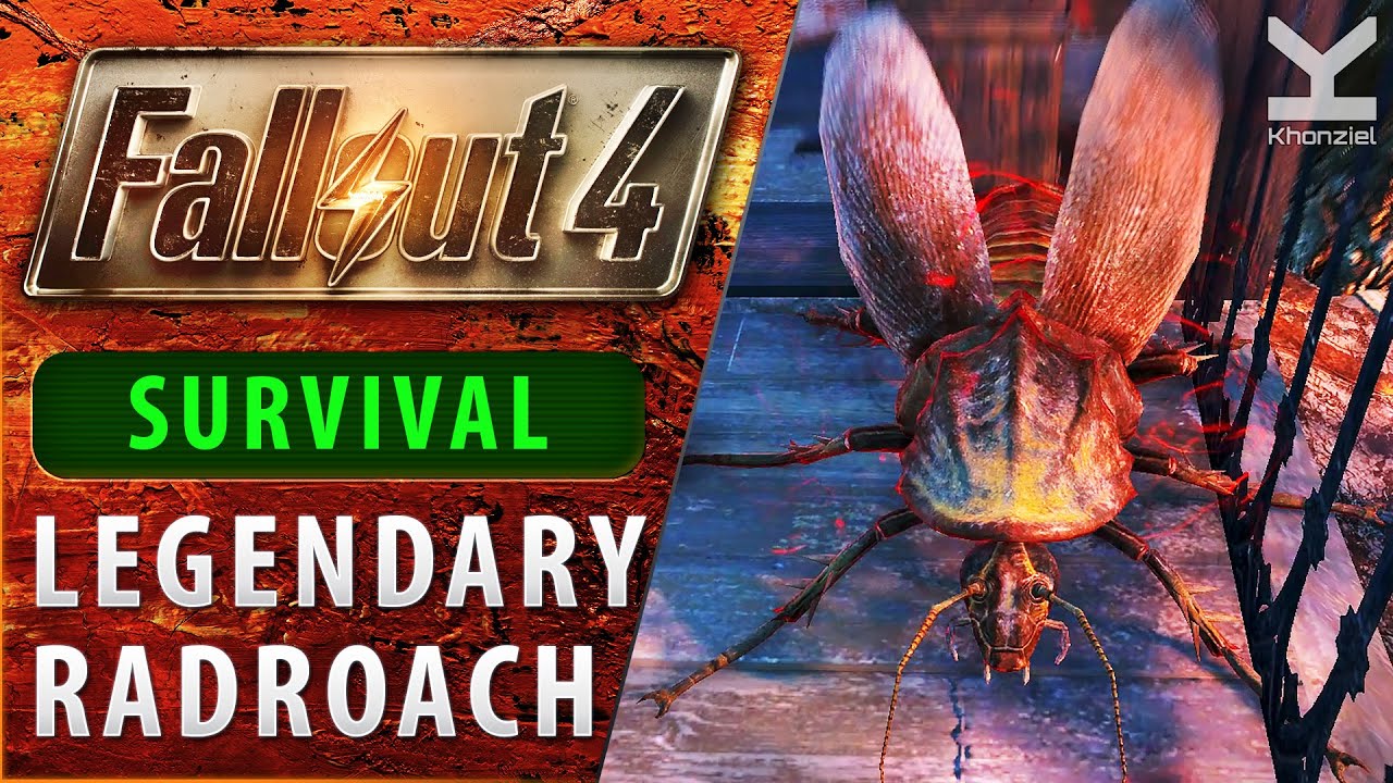 Fallout 4 - Legendary Radroach - SURVIVAL - Chestnut Hillock Reservoir ...