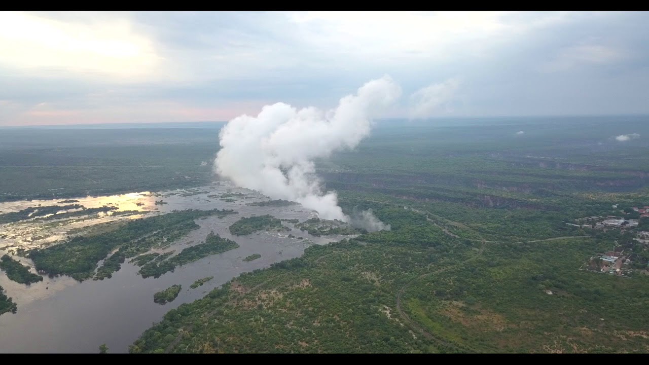 Victoria Falls a Drone's Perspective (Best viewed in 480p and higher ...