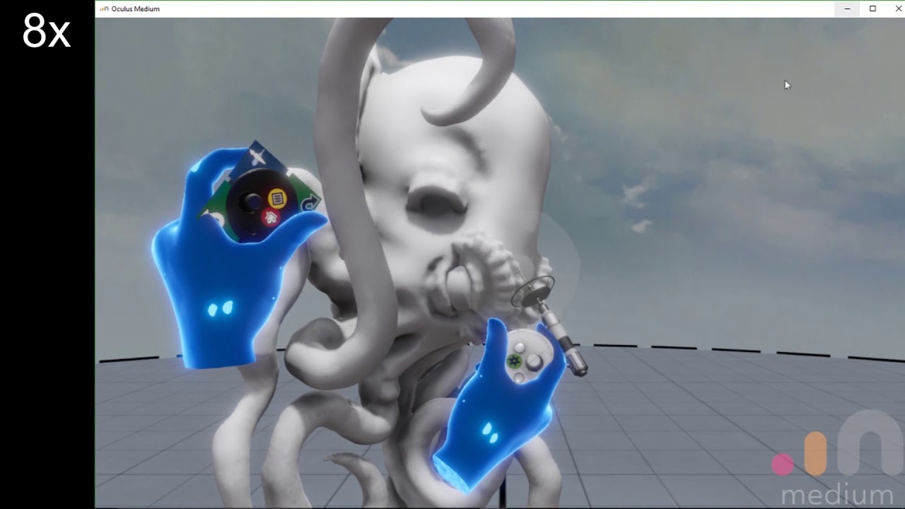 Digitally Sculpting An Octopus In Oculus Medium - YouTube