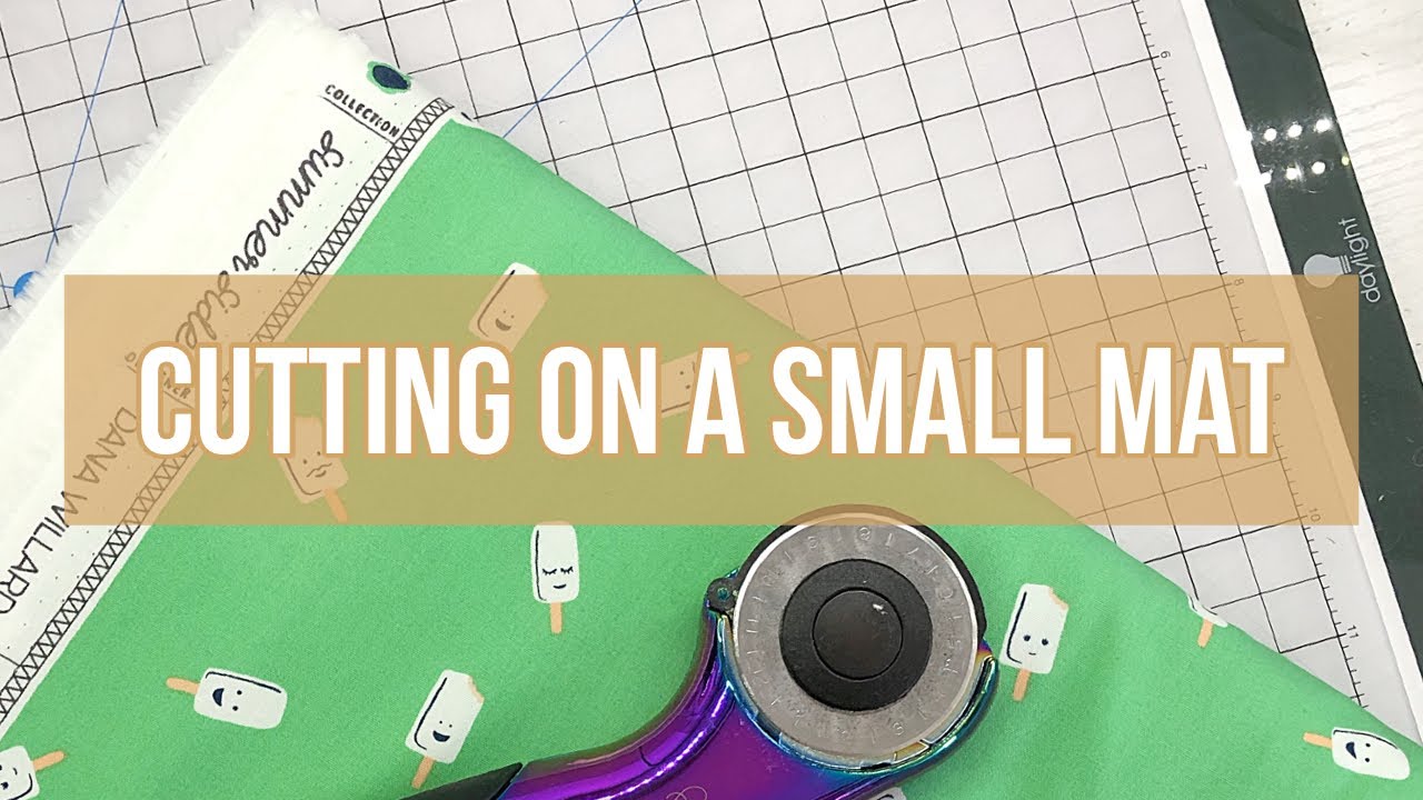 How to Cut Fabric in a Small Space with a Small Mat! Cut Accurately ...