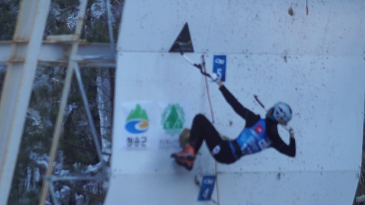 WOMEN LEAD 6위- SEO CHAEHYUN, KOR ,[2020 UIAA ICE CLIMBING WORLD CUP ...