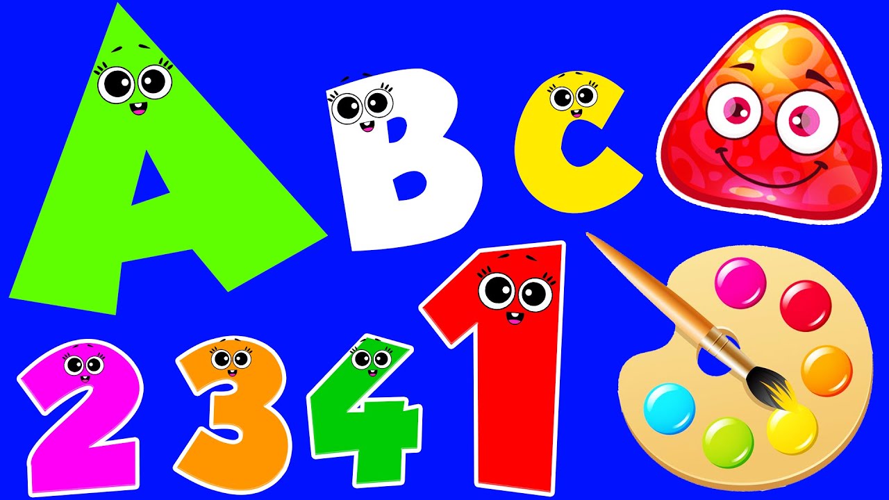 Best Learn ABC and 123 Numbers Compilation | Alphabet | Numbers ...