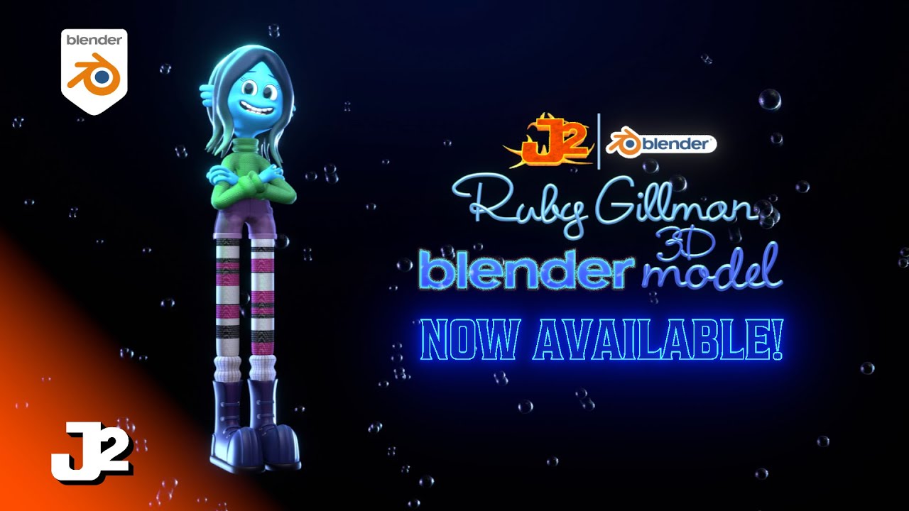 J2's Ruby Gillman Blender 3D Model - Now Available! | J2 - YouTube